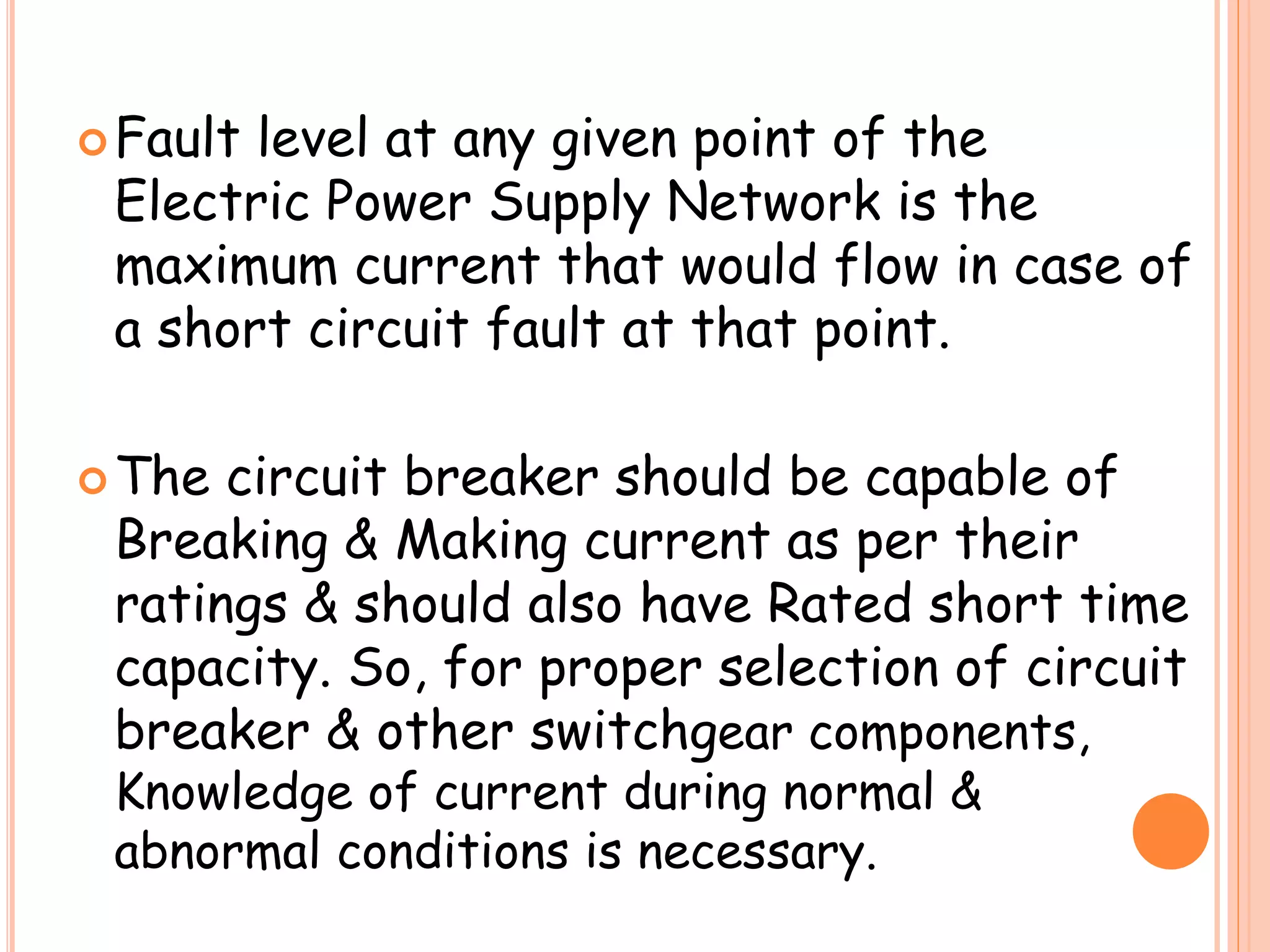 Fault Level Calculation | PPTX