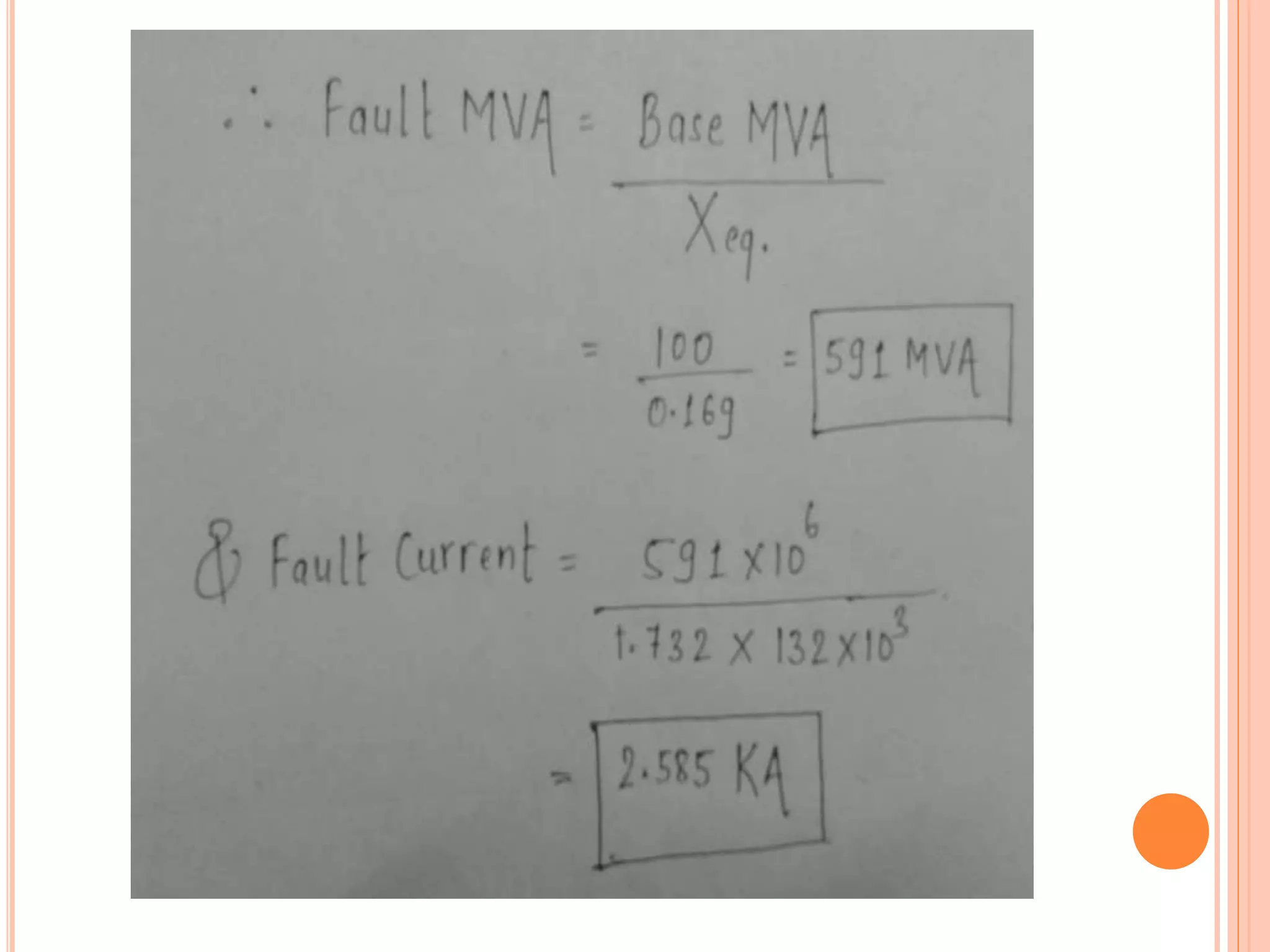 Fault Level Calculation | PPTX