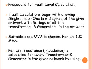 Fault Level Calculation | PPTX | Computer Networking | Computing