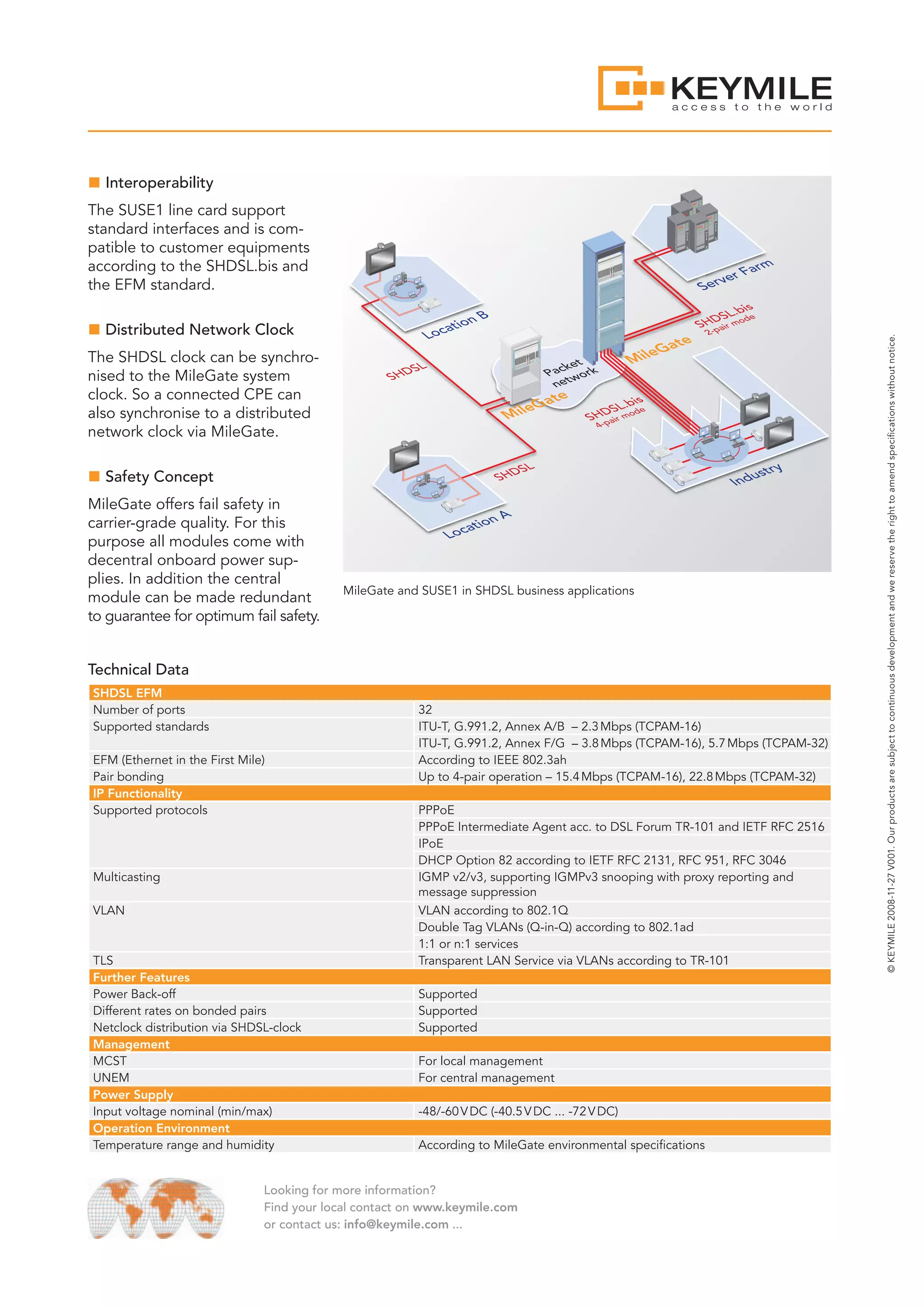 Data Sheet SHDSL EFM Unit SUSE1 | PDF