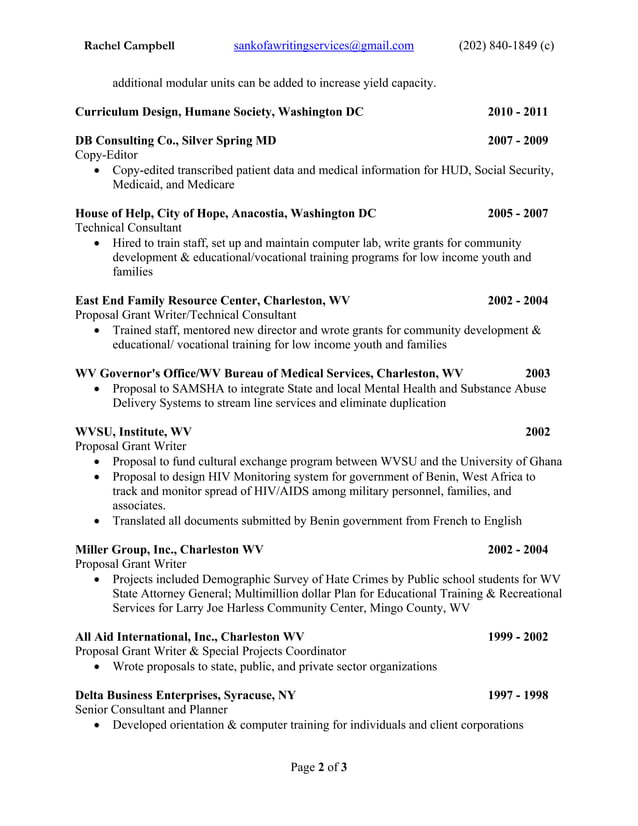 Rachel Campbell Resume newest version | PDF