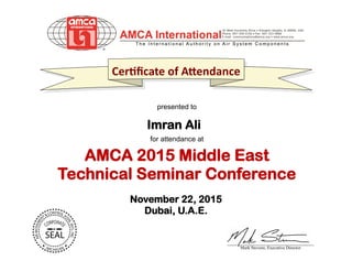 AMCA-certificate