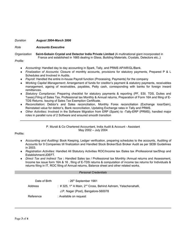 Mukunda__CV | PDF | Free Download