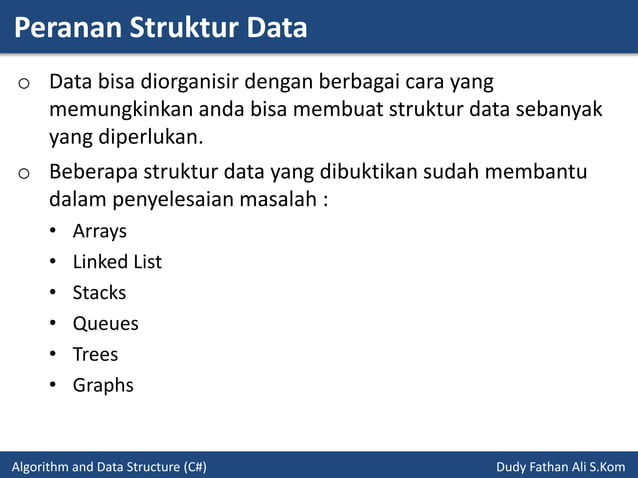 Algorithm & Data Structure - Pengantar | PPTX