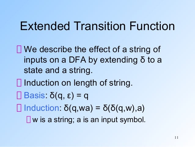 Dfa basics Dfa basics