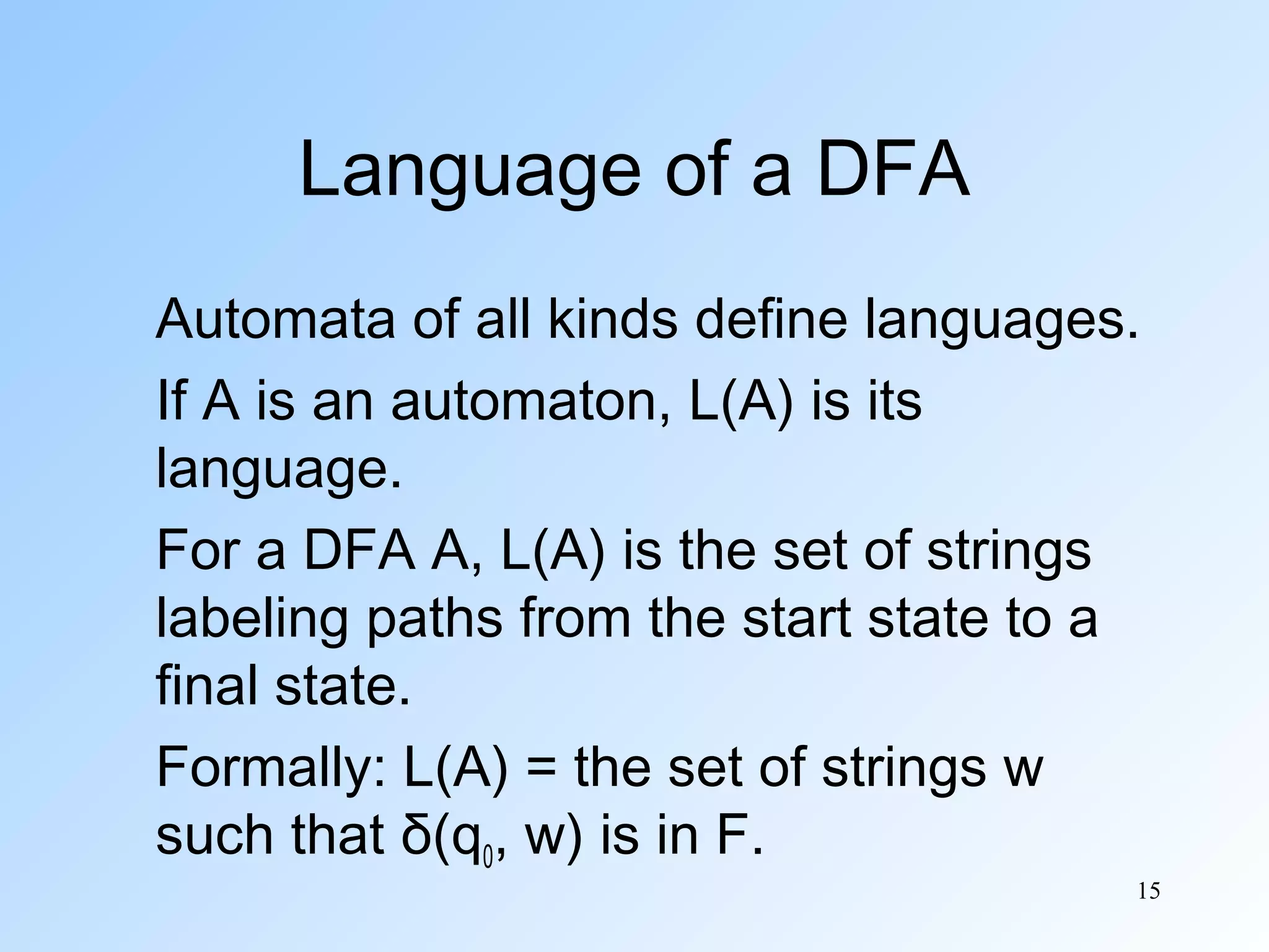 Dfa basics | PPT