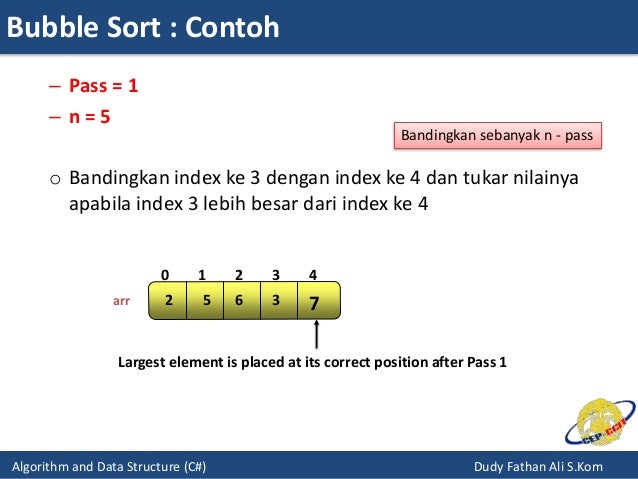 Algorithm & Data Structure - Algoritma Pengurutan