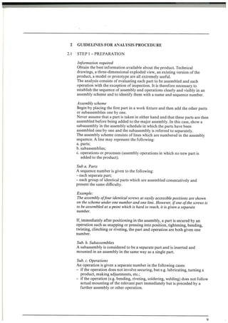 Design for Product Assembly#1 | PDF