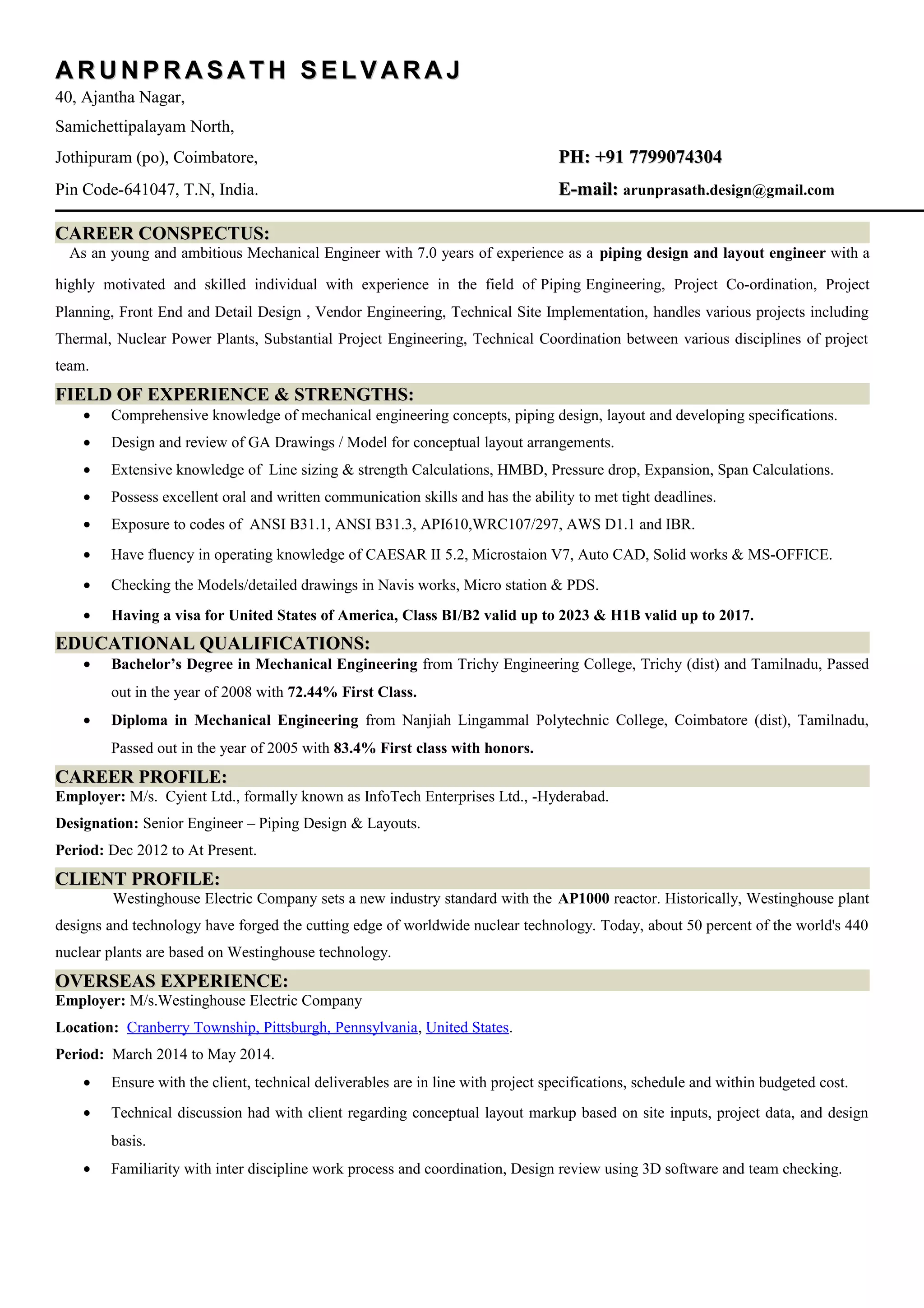 RESUMEPIPINGDESIGN | DOC