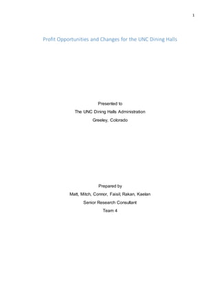 UNC Dining Hall Project | DOCX