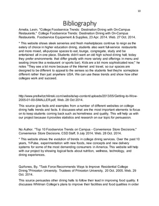 UNC Dining Hall Project | DOCX