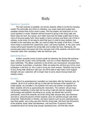 UNC Dining Hall Project | DOCX