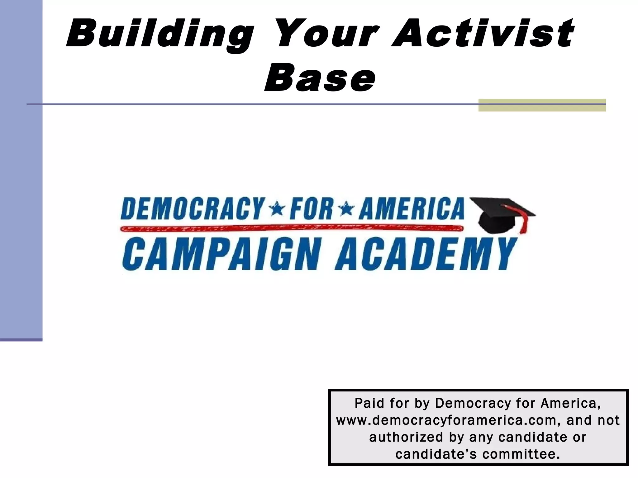 Dfa building your base slides | PPT