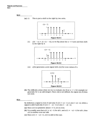 Signals and systems: part i solutions | PDF