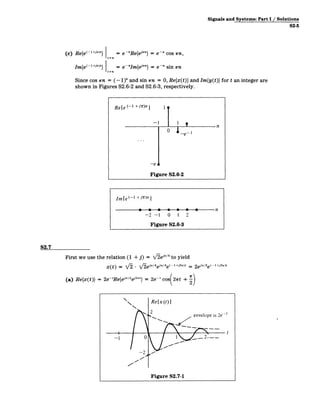 Signals and systems: part i solutions | PDF
