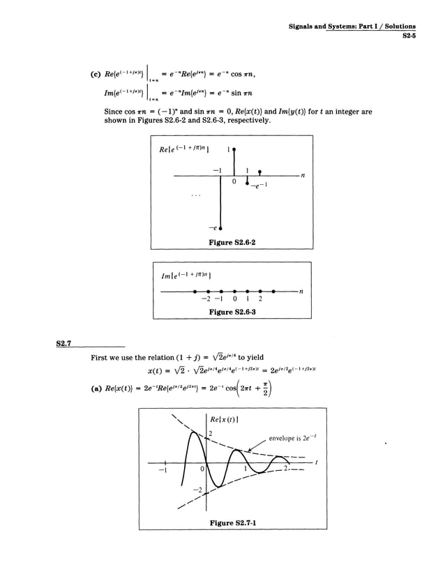 Signals and systems: part i solutions | PDF | Physics | Science