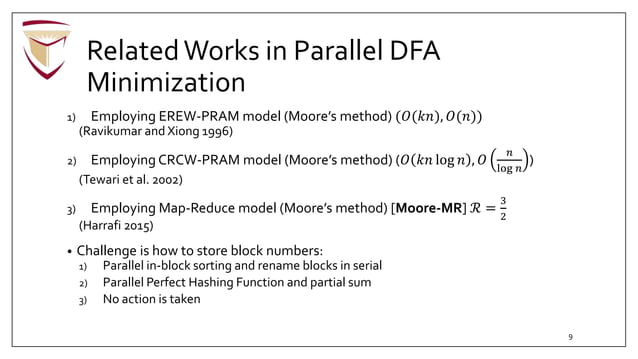 DFA minimization algorithms in map reduce | PPTX