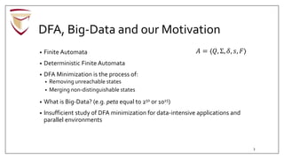 DFA minimization algorithms in map reduce | PPTX