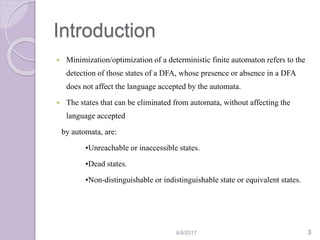 DFA Minimization | PPT