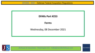 Government Contracting - DFARS Part 253 - Forms - Win Federal Contracts ...