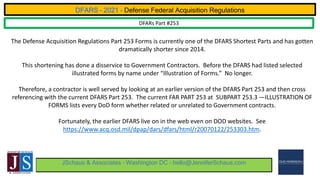 Government Contracting - DFARS Part 253 - Forms - Win Federal Contracts ...
