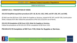 Government Contracting - DFARS Part 253 - Forms - Win Federal Contracts ...