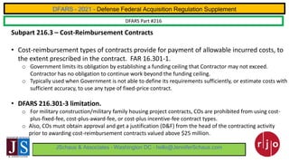 Government Contracting - DFARS Part 216 - Types Of Contracts - Win ...