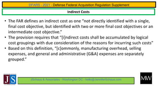 Government Contracting - DFARS Part 231 - Contract Cost Principles And ...