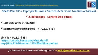 2025 - The DFARS - Part 203 - Improper Business Practices And Personal ...