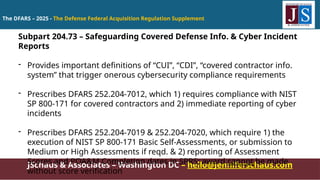 2025 - The DFARS - Part 204 - Administrative And Information Matters | PPTX