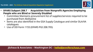 The DFARS - Part 208 - Required Sources of Supplies and Services | PPTX