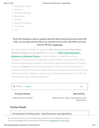 Data Structure All Data Structure List In Detail | PDF