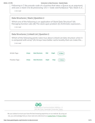 Data Structure All Data Structure List In Detail | PDF
