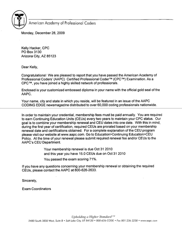 Important letters | PDF