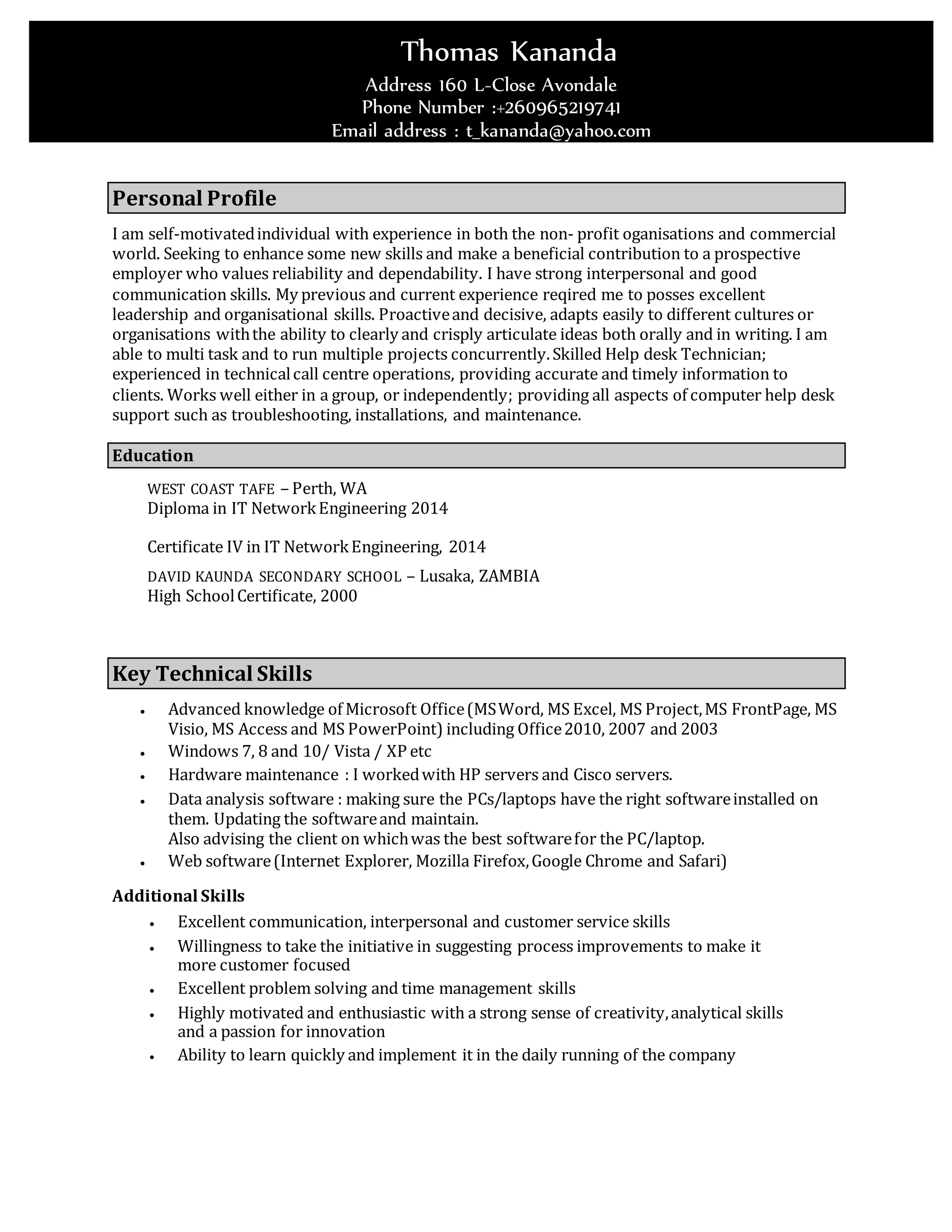 Thomas resume | DOCX