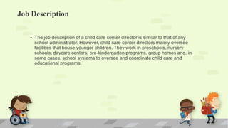 2015-03-02 Childcare Director Roles | PPTX