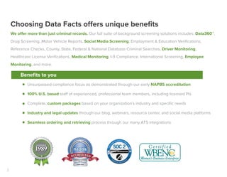 Df background screening brochure | PDF