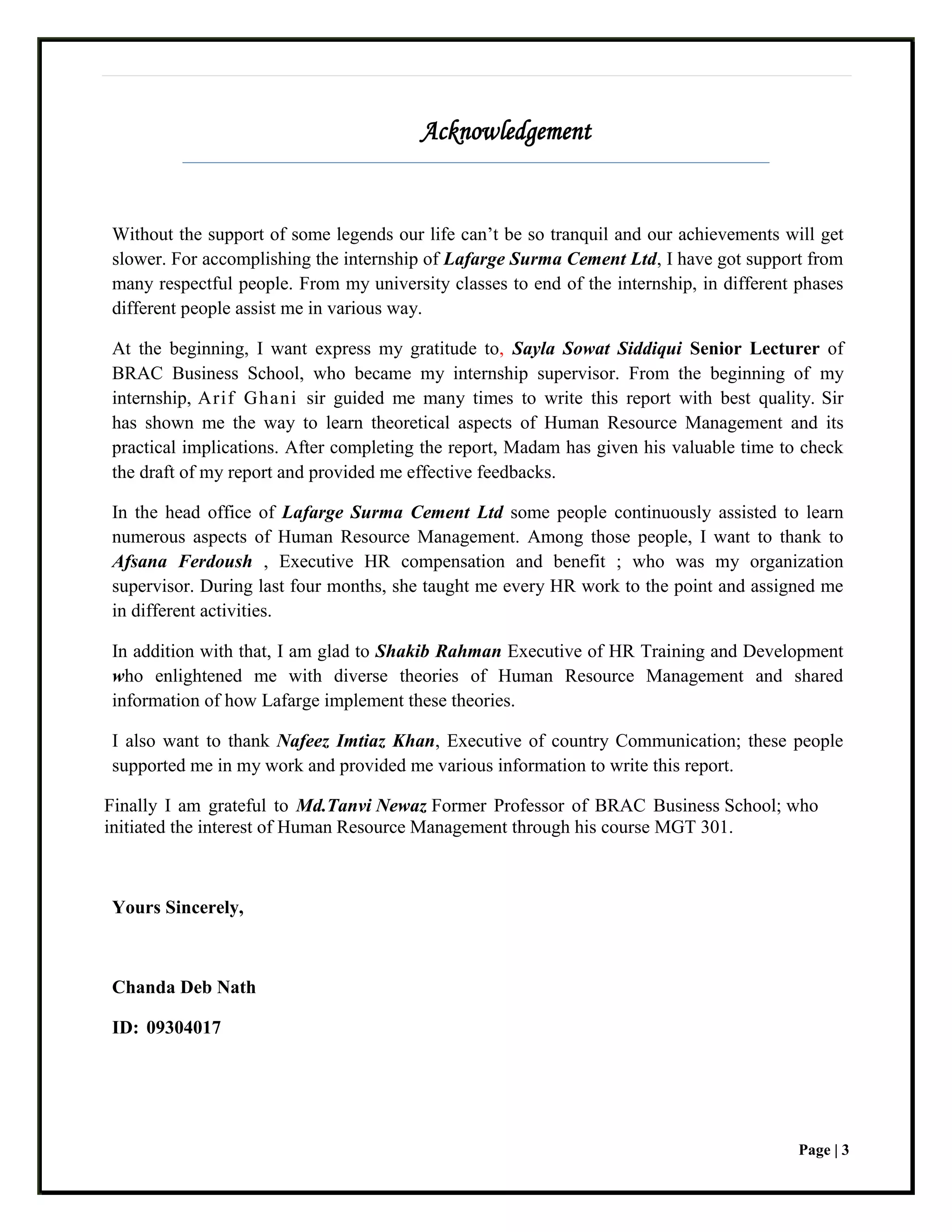 Final internship report chanda | PDF