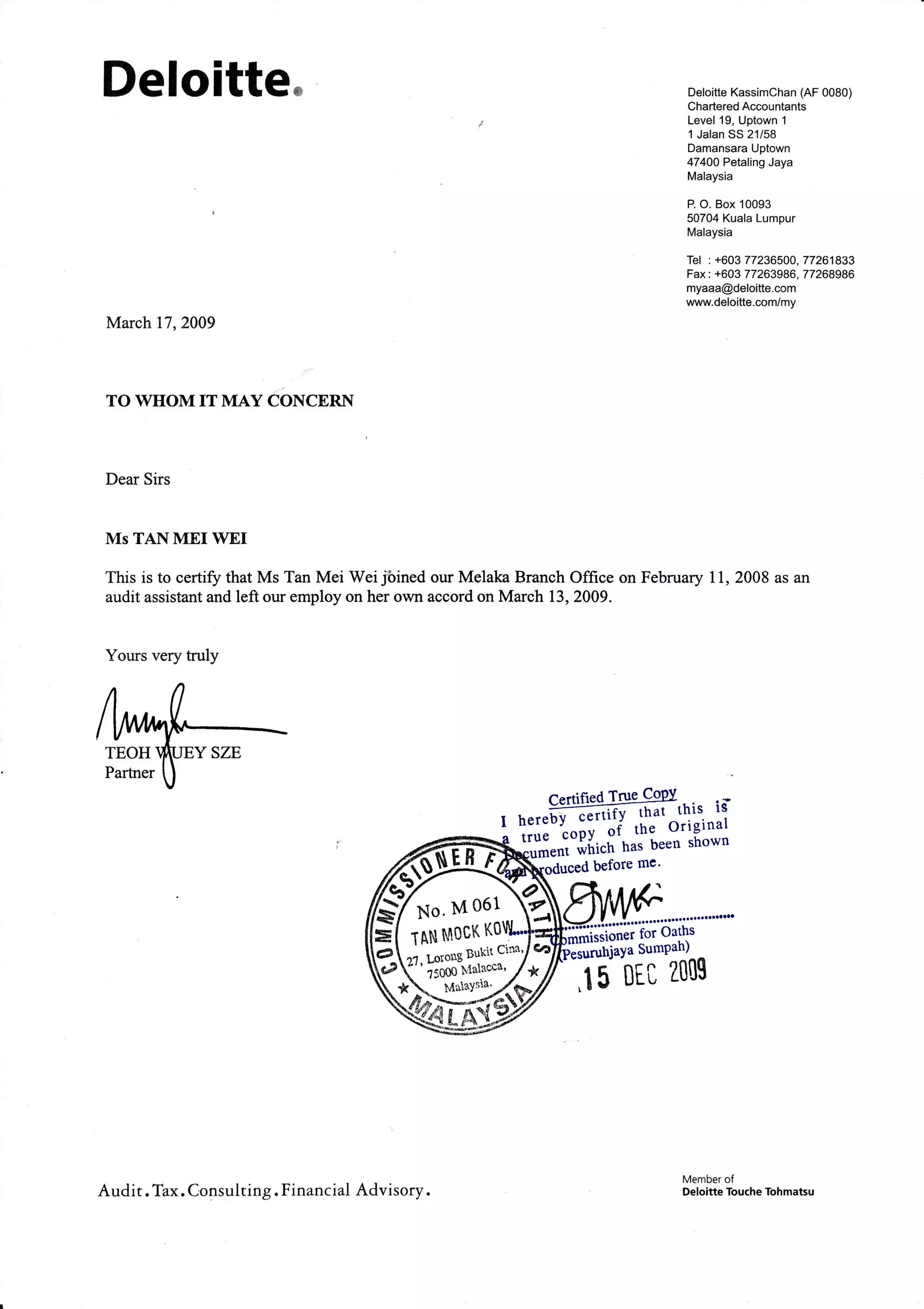 Deloitte-Work Experience | PDF