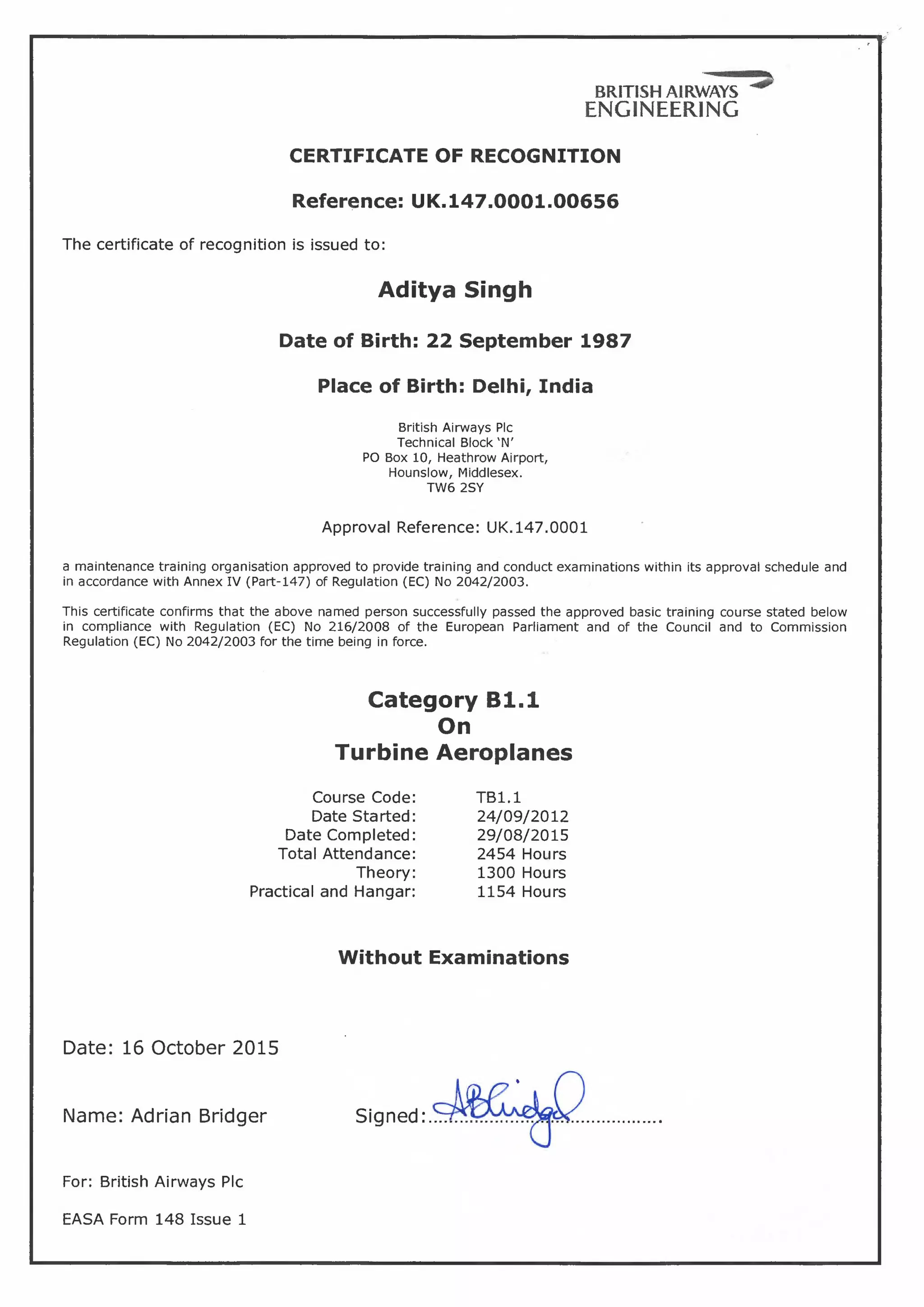 BA certificate | PDF
