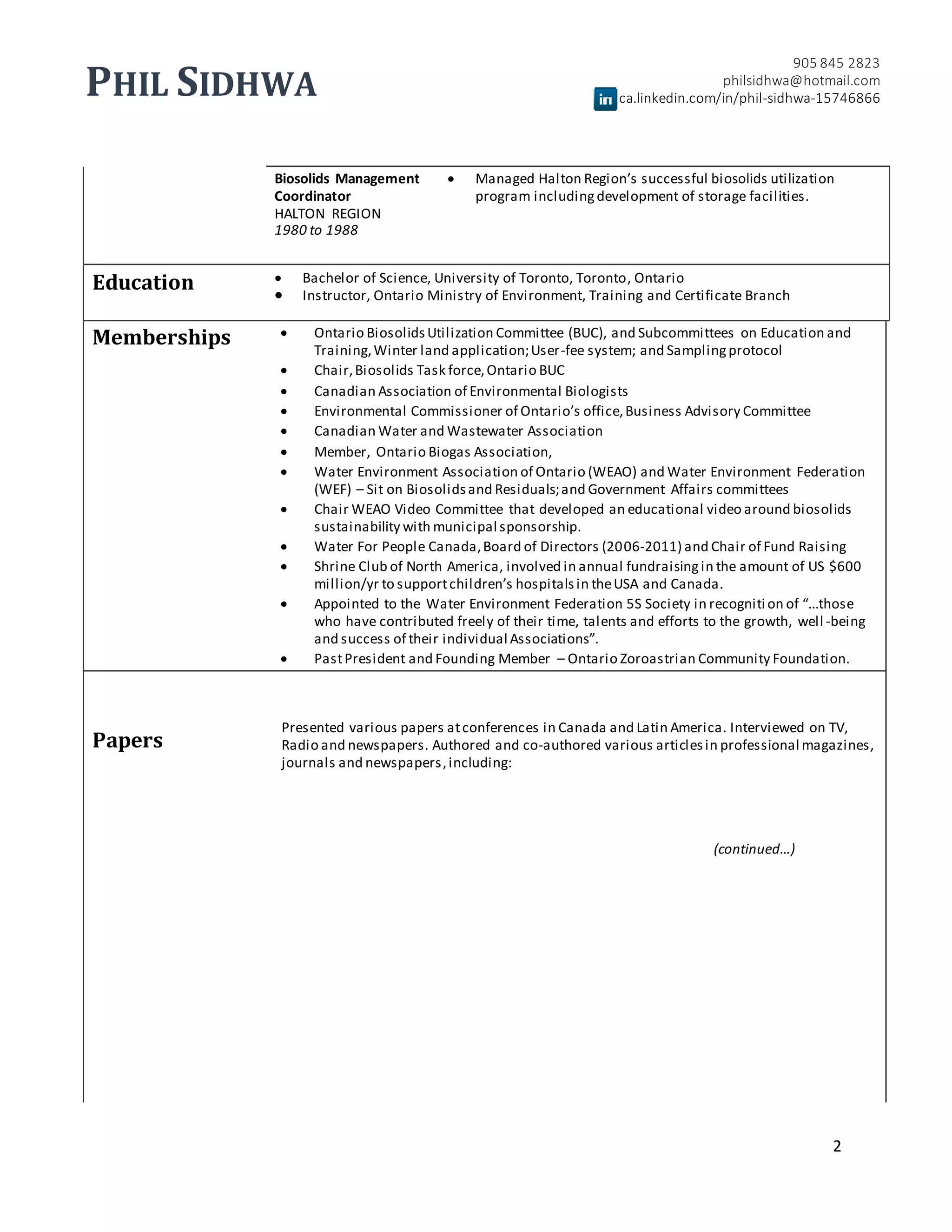 Phil Revised Resume 2016 | DOCX