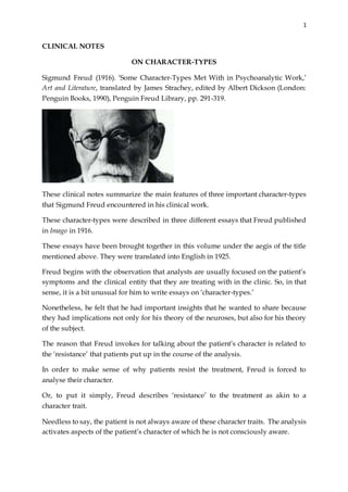 Freud on Character-Types | DOCX