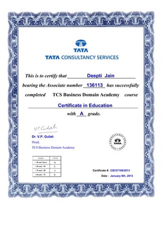 Certificate In Education | PDF