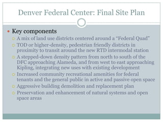 Denver Federal Center Presentation | PPTX