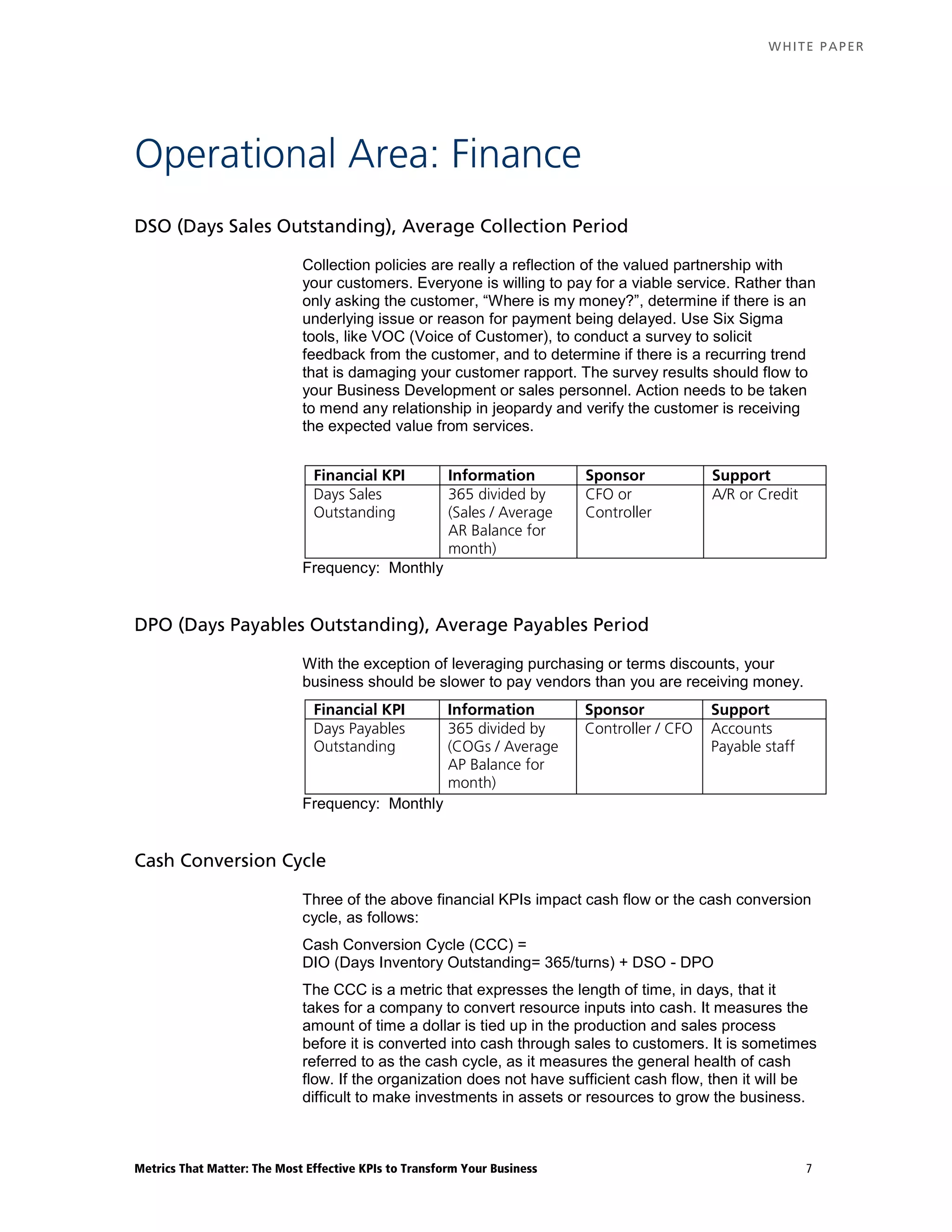 Epicor-Most Commonly Used KPIs for Business Measurement-WP-ENS-1202 | PDF