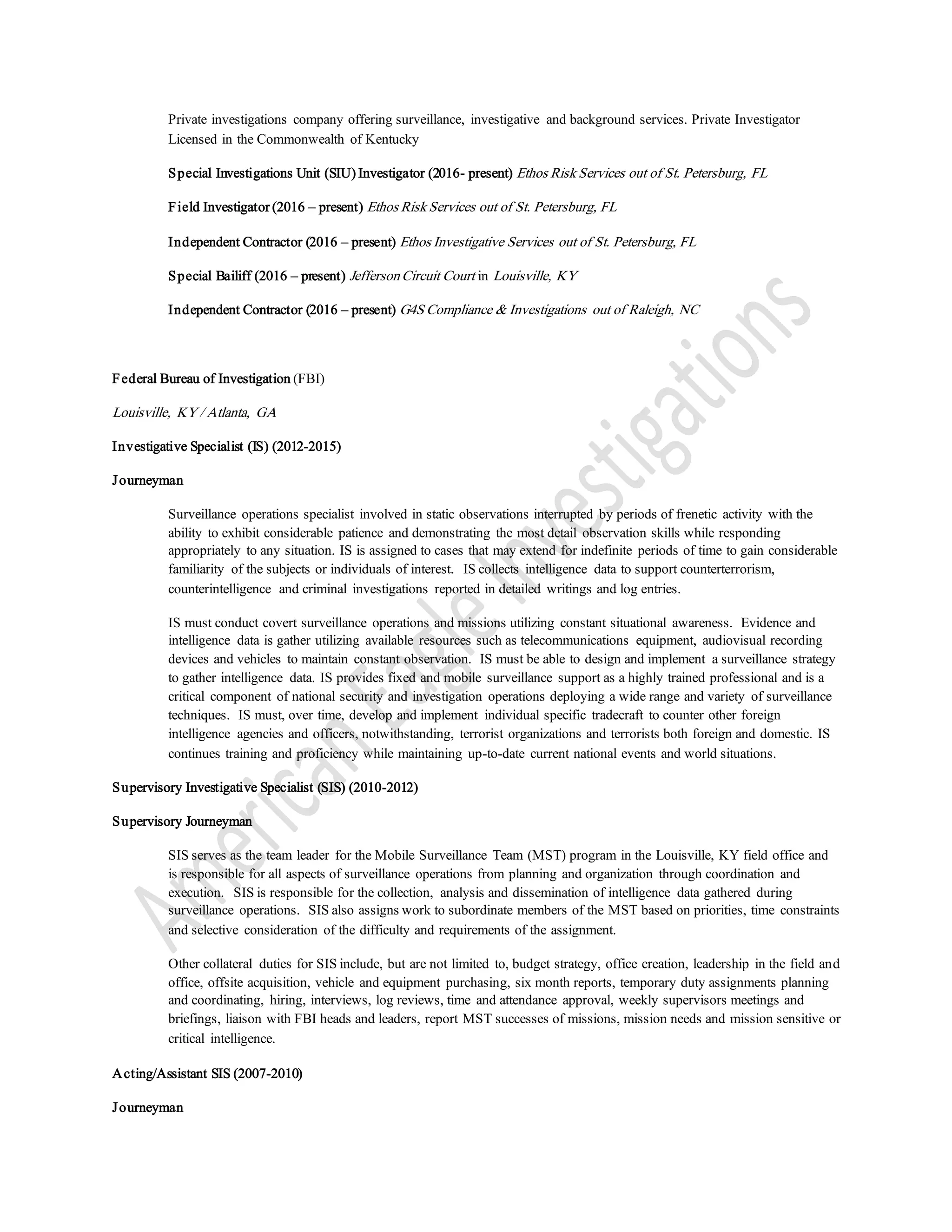 Resume 2016 AEI Owner | PDF