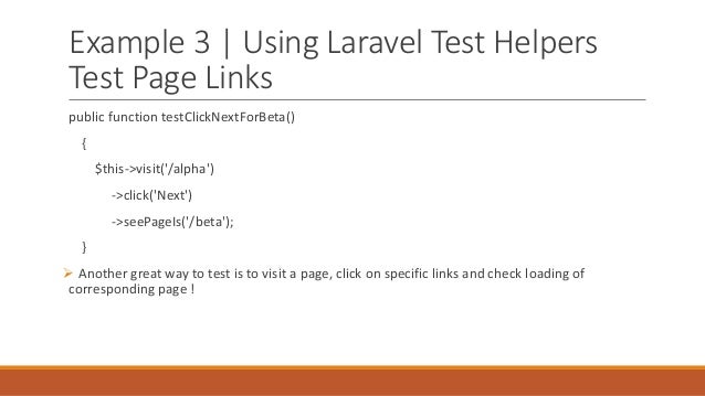 Laravel Unit Testing Laravel Unit Testing