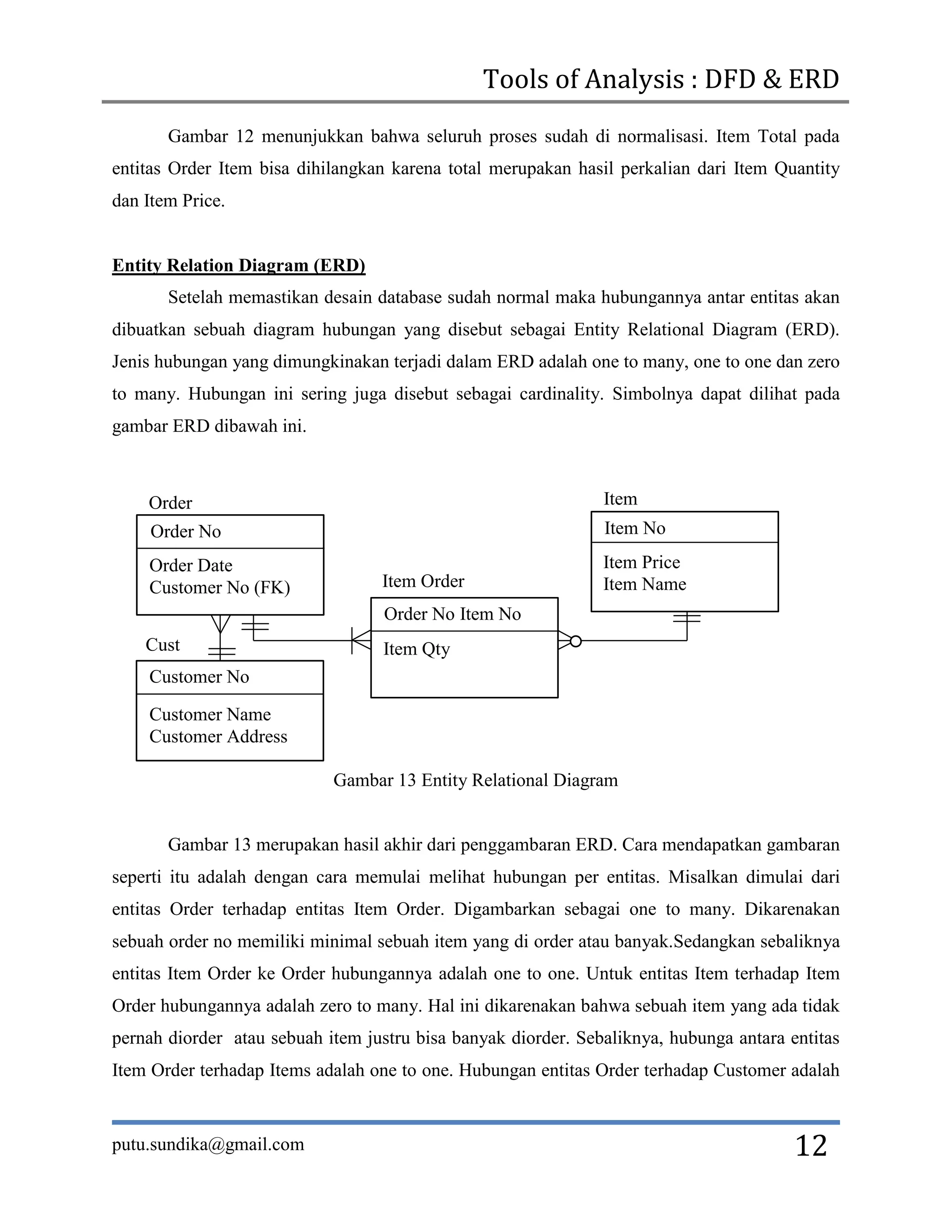 Data Flow Diagram dan Entity Relational Diagram | PDF