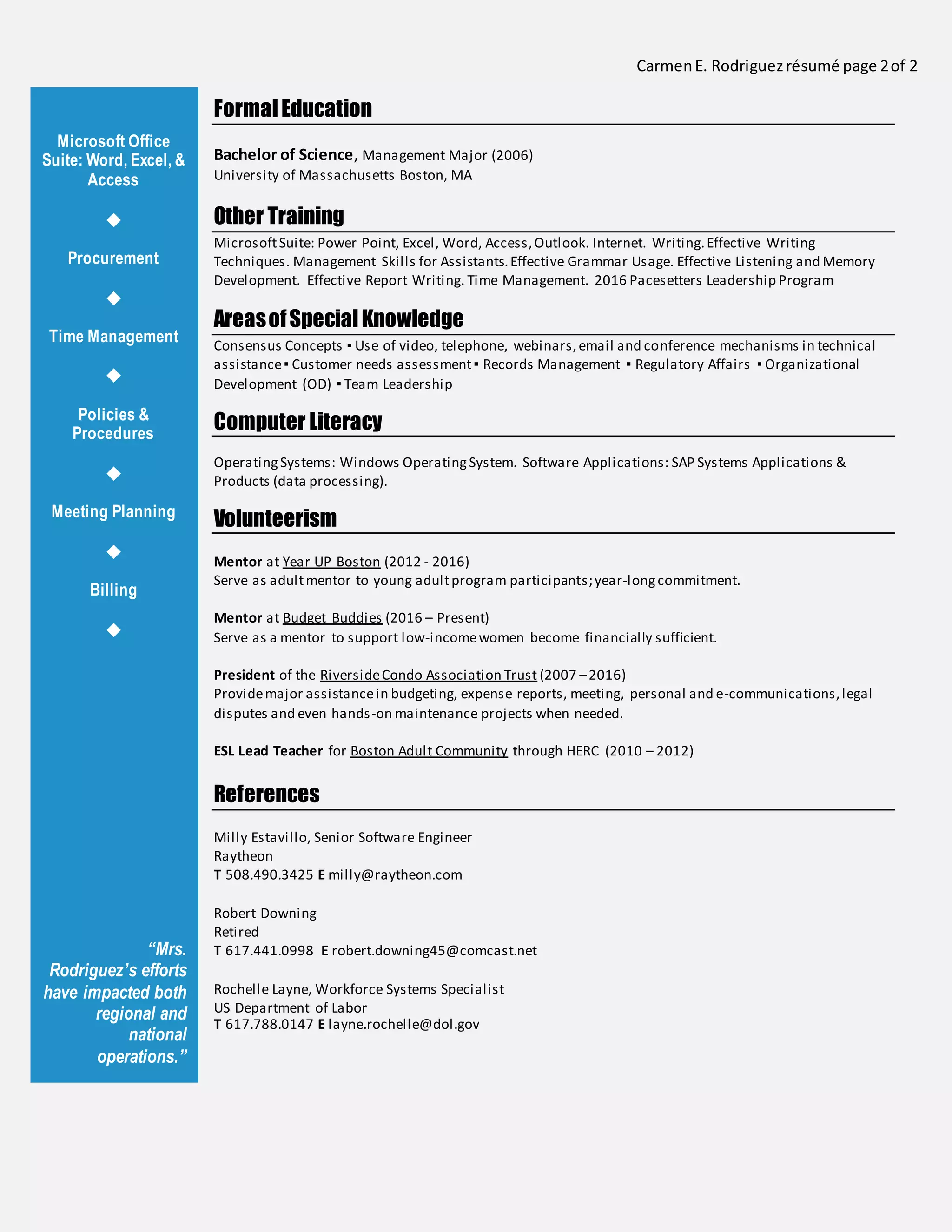 Carmen Rodriguez 2016 Resume- Final | DOCX