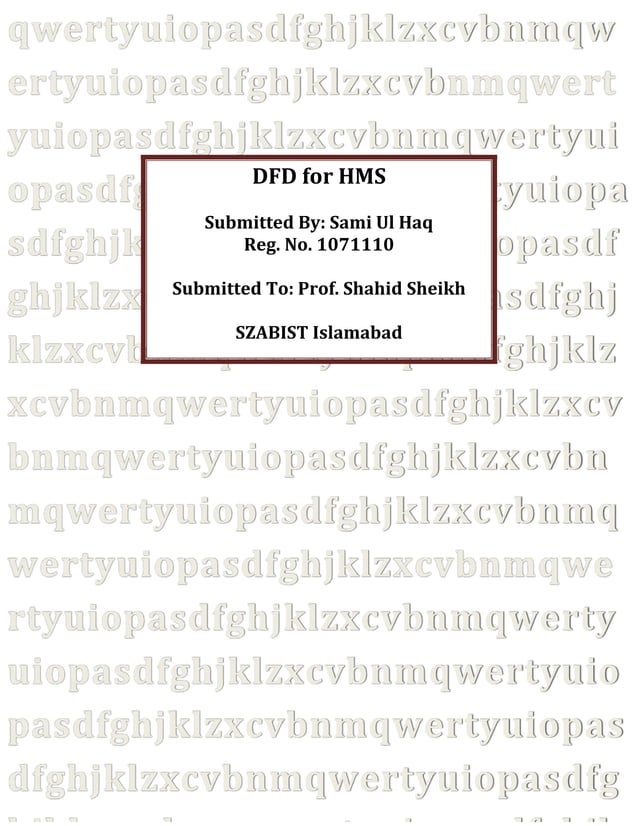 DFD for HMS | PDF | Databases | Computer Software and Applications